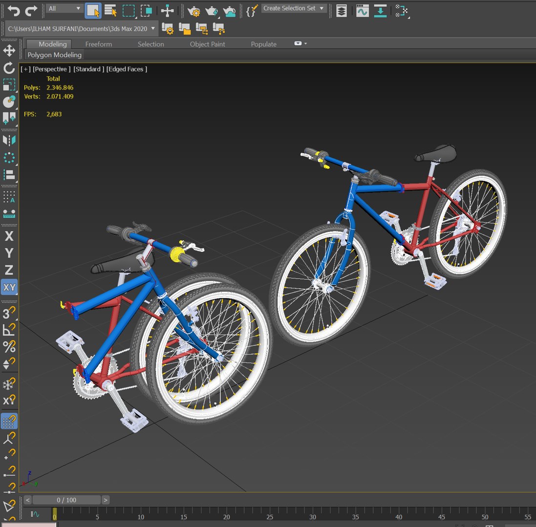 3D MOUNTAIN FOLDING FLIP BIKE FOLDABLE MTB BICYCLE Model - TurboSquid ...