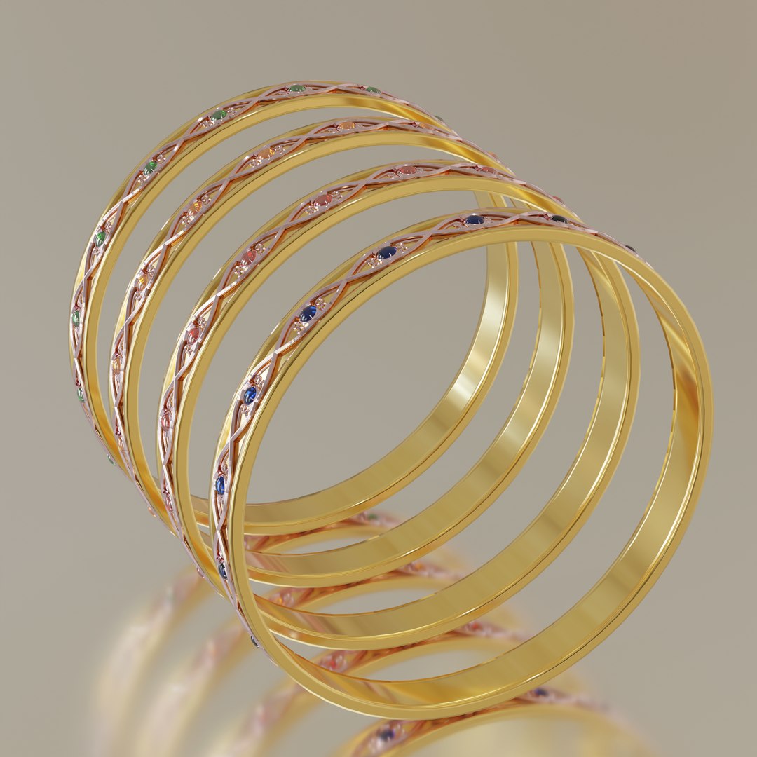 Gold Pattern Ring 02 Model - TurboSquid 1986287