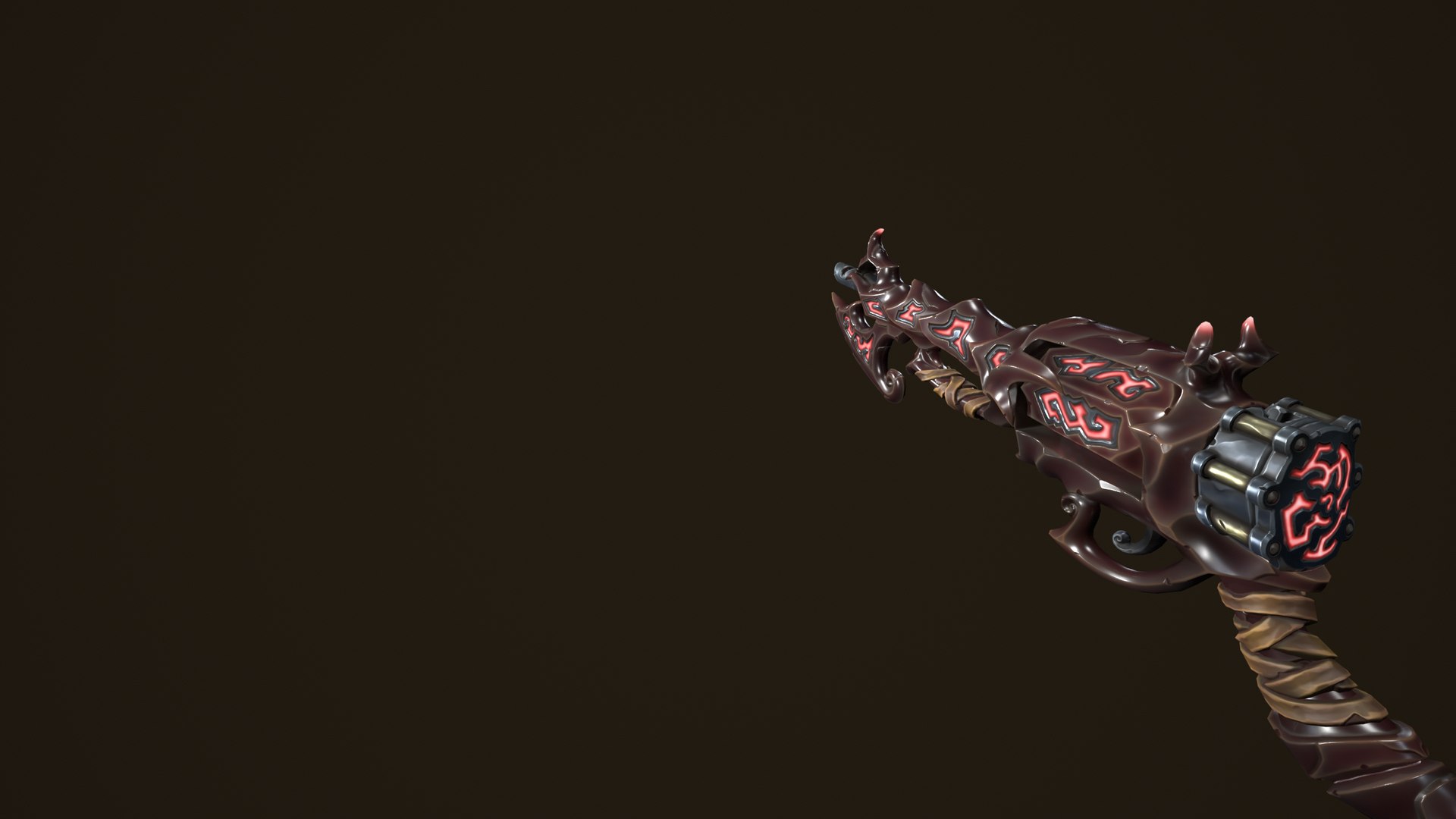 Modular Stylized Rune Ice Rifle Shotgun Revolver Axe Knife 3D Model ...