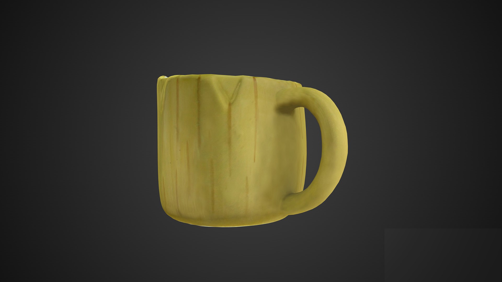 Game Ready Wooden Monster Mug Cup 3D Model - TurboSquid 2102404