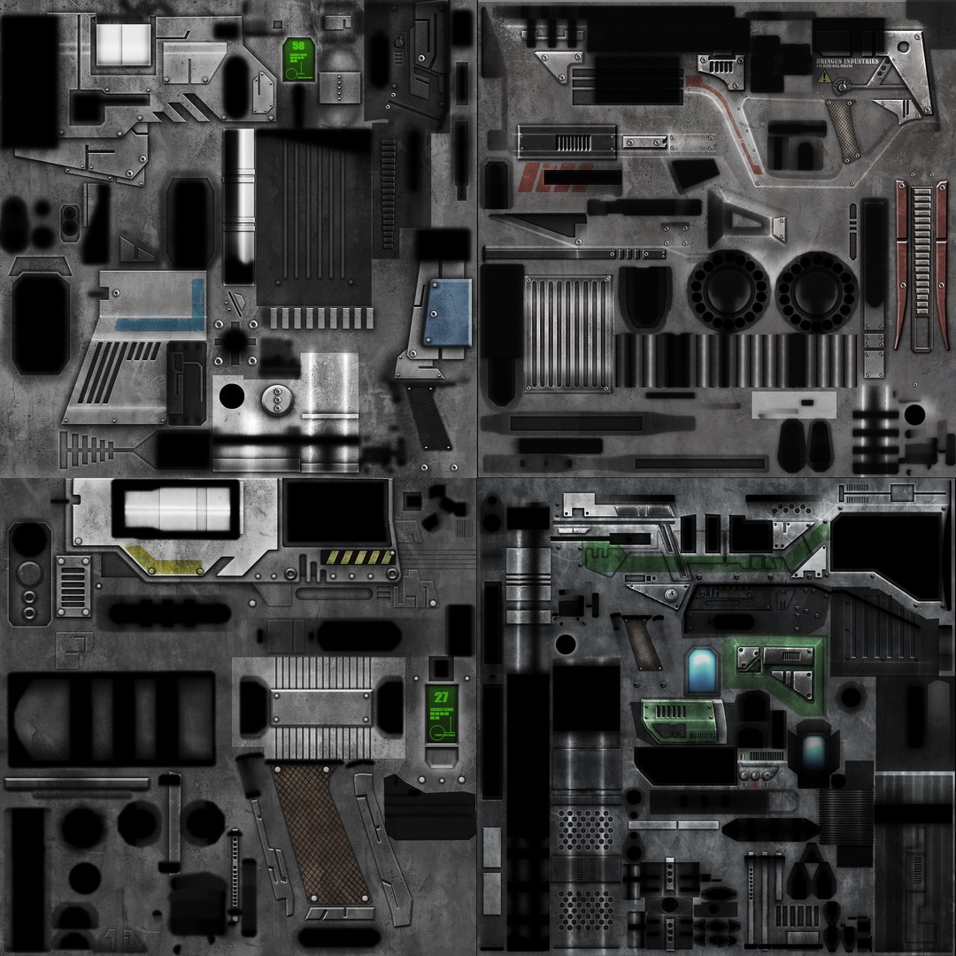 3d Model Ready Fps Weapon Rifle