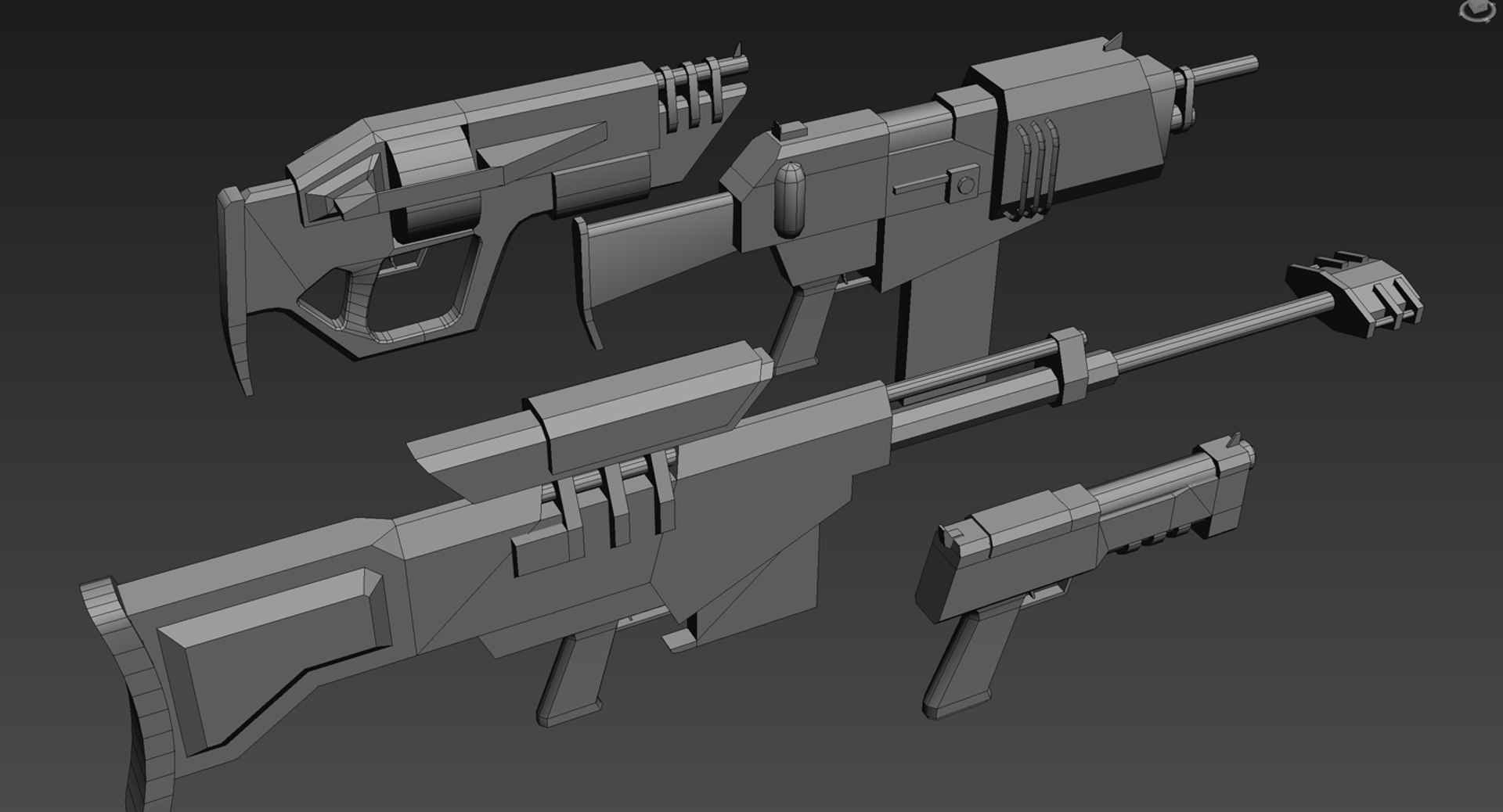 3d Model Ready Fps Weapon Rifle