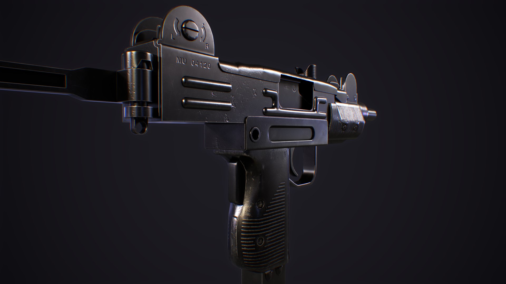 Mini UZI Gun 3D Model - TurboSquid 2067112
