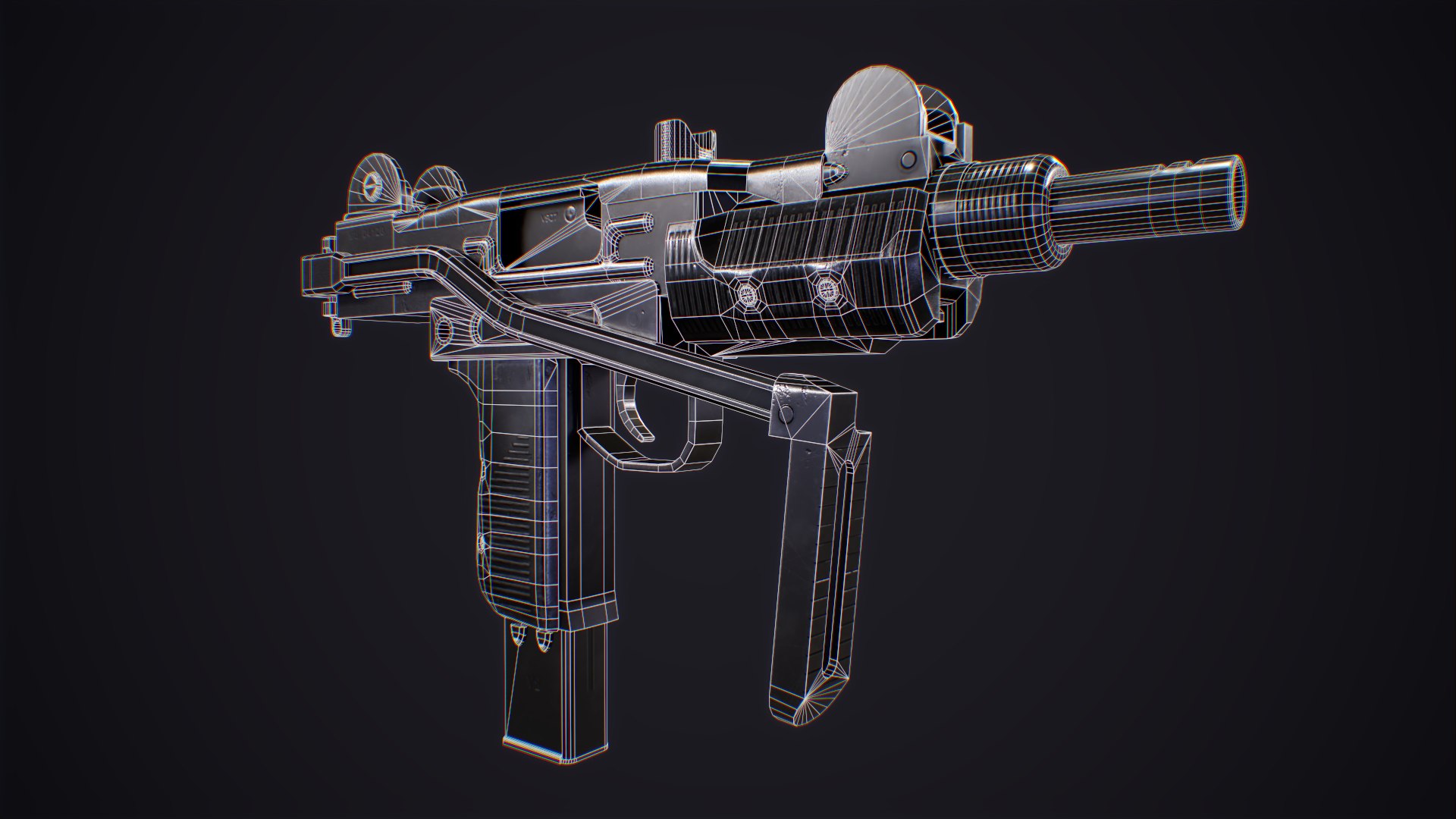 Mini UZI Gun 3D Model - TurboSquid 2067112