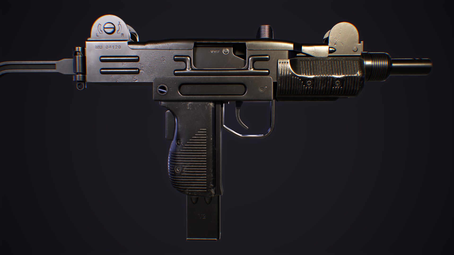 Mini UZI Gun 3D Model - TurboSquid 2067112