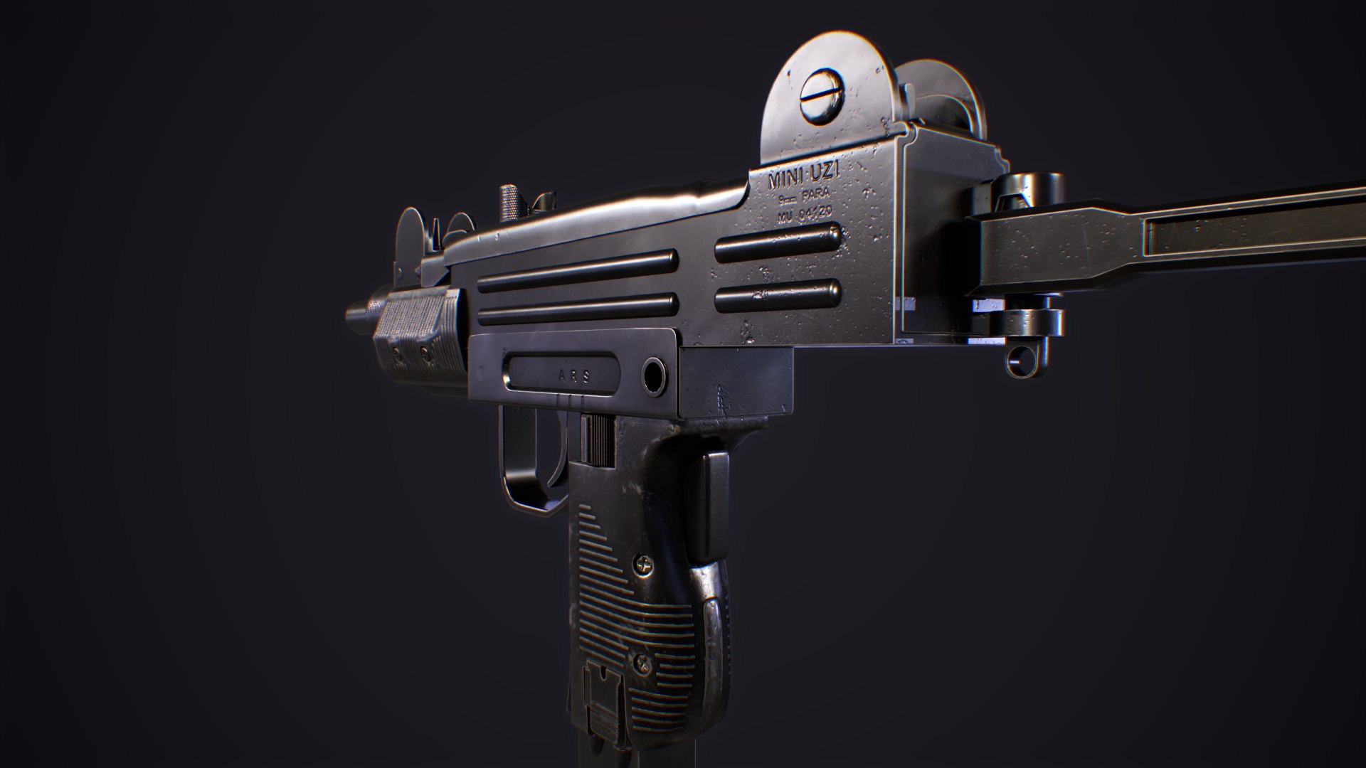 Mini UZI Gun 3D Model - TurboSquid 2067112