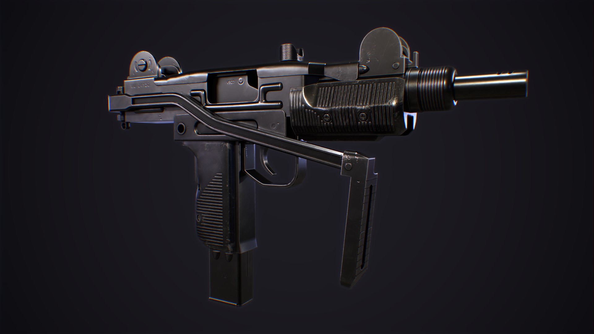 Mini UZI Gun 3D Model - TurboSquid 2067112
