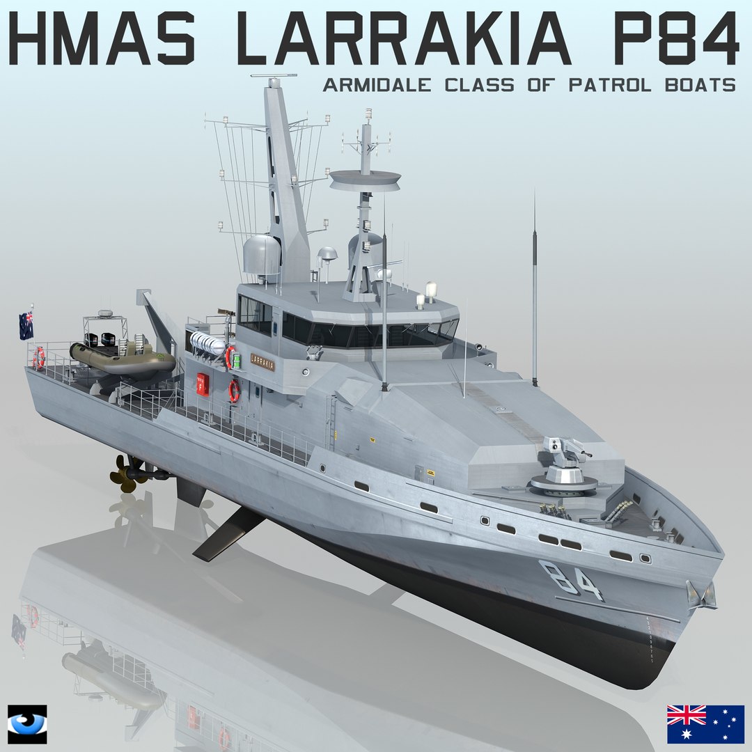 HMAS Larrakia II P84 Patrol Boat 3D - TurboSquid 1900700