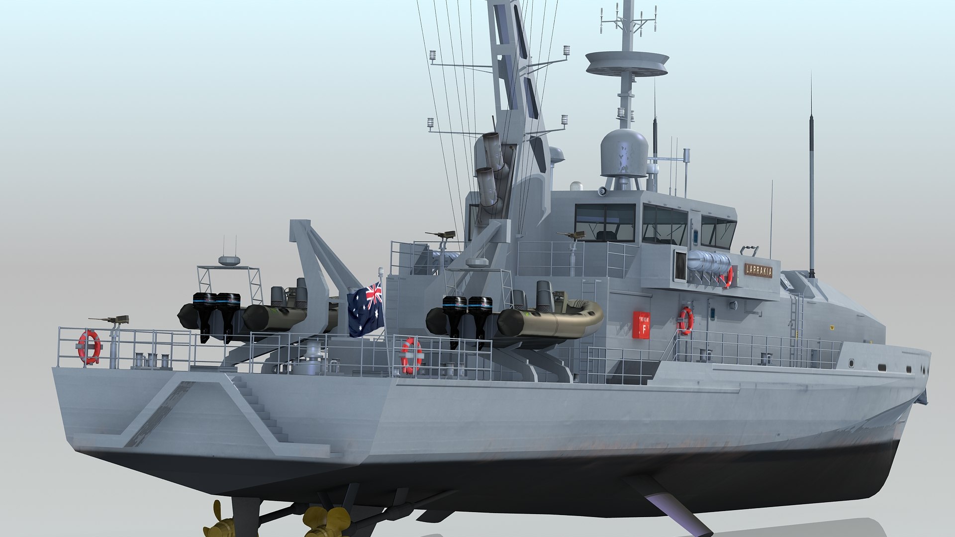 HMAS Larrakia II P84 Patrol Boat 3D - TurboSquid 1900700