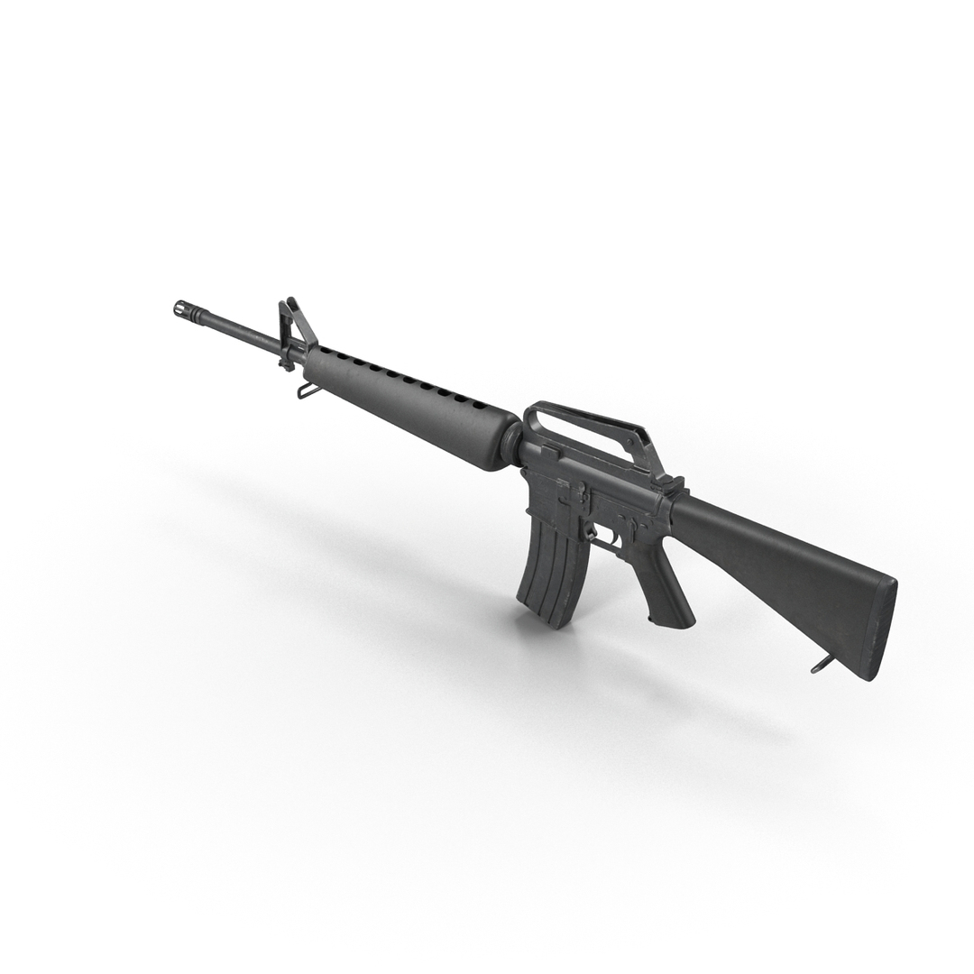 Assault Rifle M16 4 3d Model