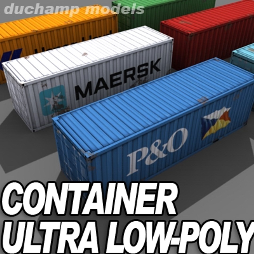 Iso Containers 3d Model