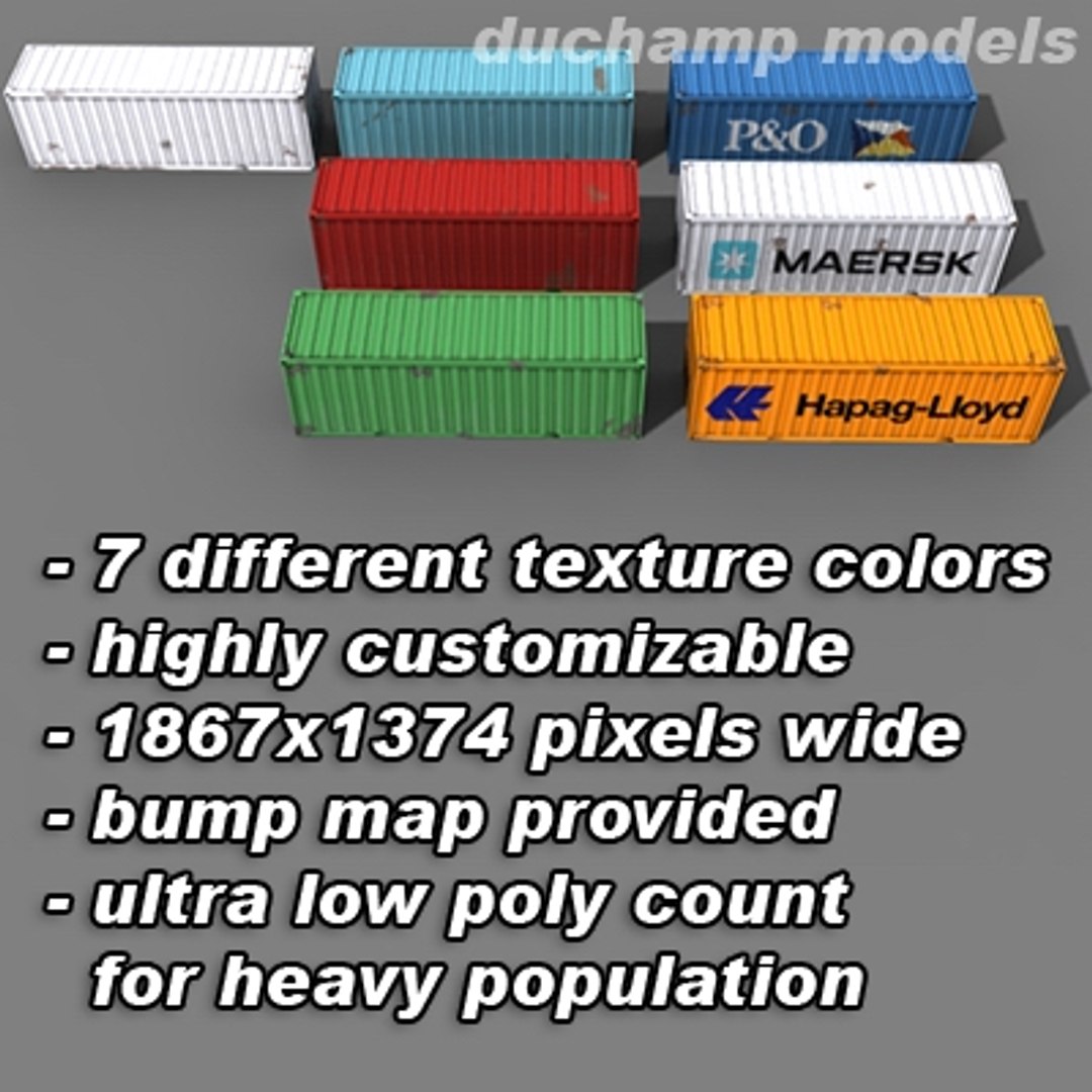 Iso Containers 3d Model