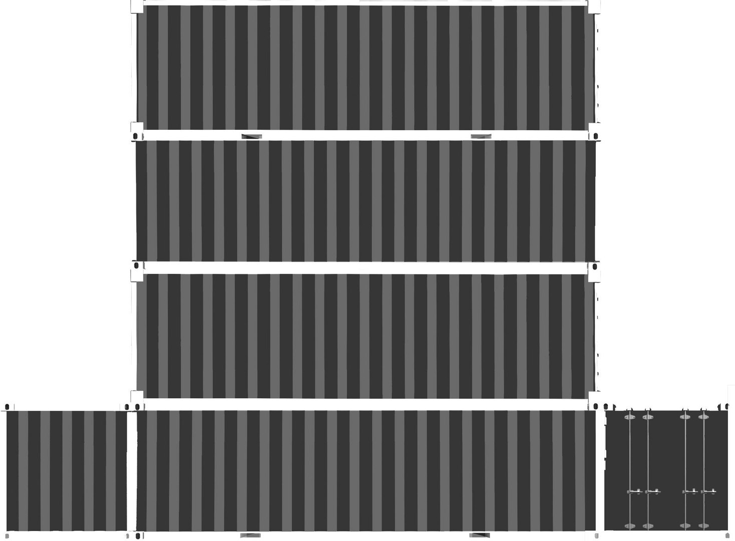 Iso Containers 3d Model