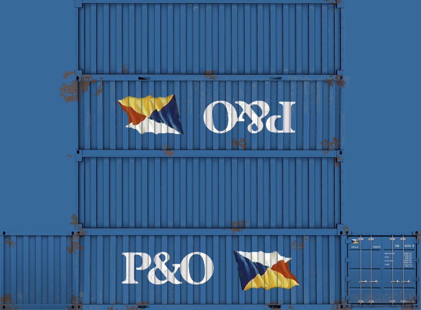 Iso Containers 3d Model