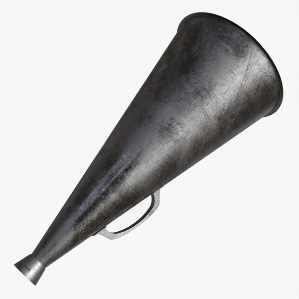 modelo 3d Vintage Metal Megaphone - TurboSquid 2073352