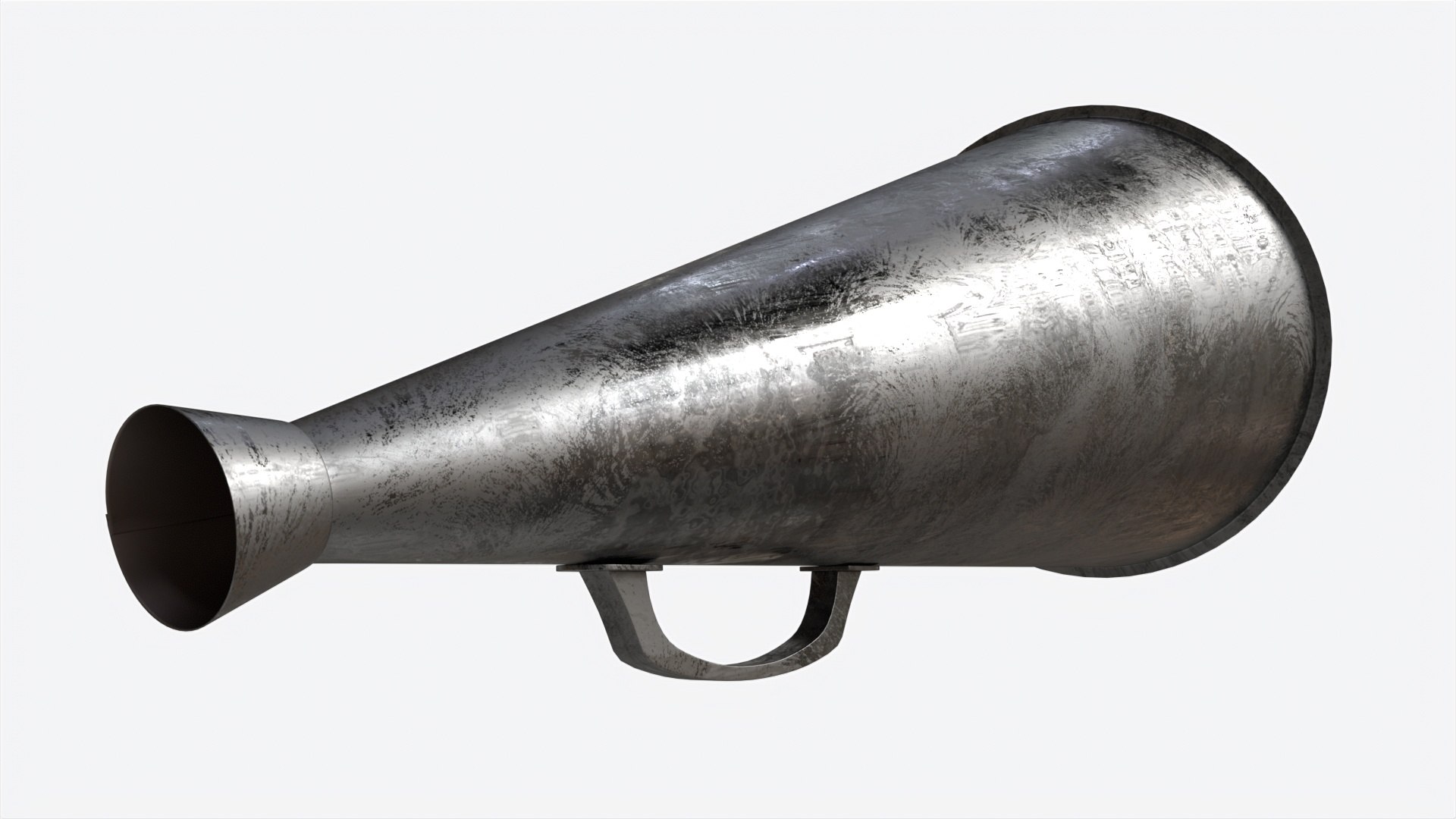 Vintage Metal Megaphone 3D Model - TurboSquid 2073352