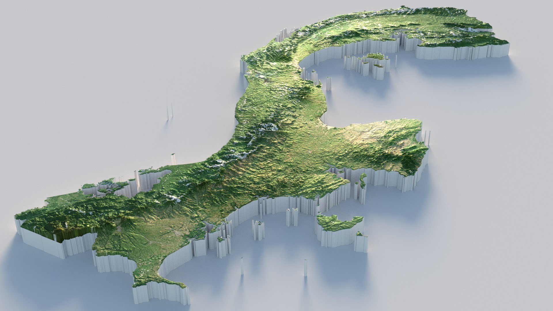 3D Panama Terrain Map - TurboSquid 2336570