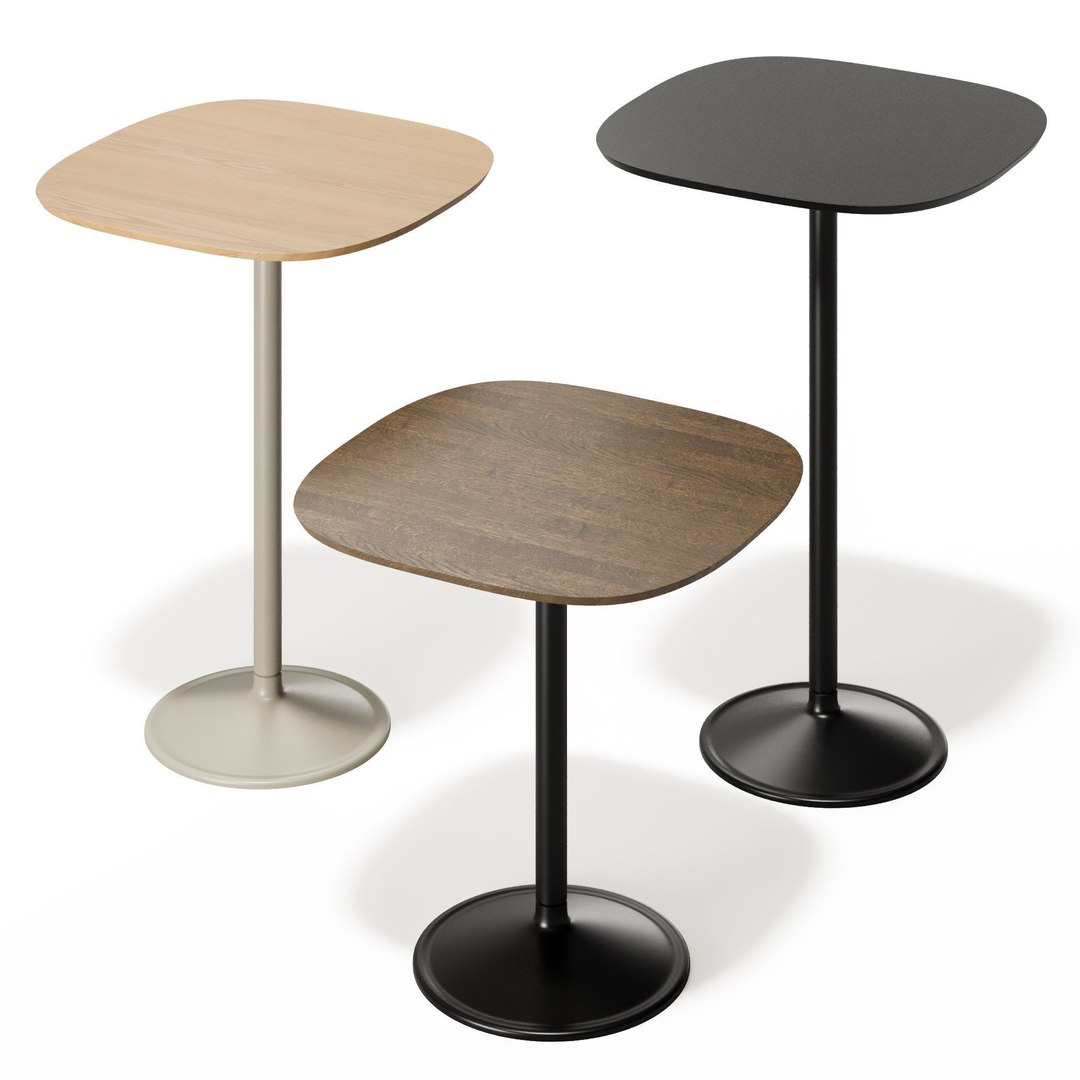 Coffee Table Soft Cafe Table From Muuto Model - TurboSquid 2362690