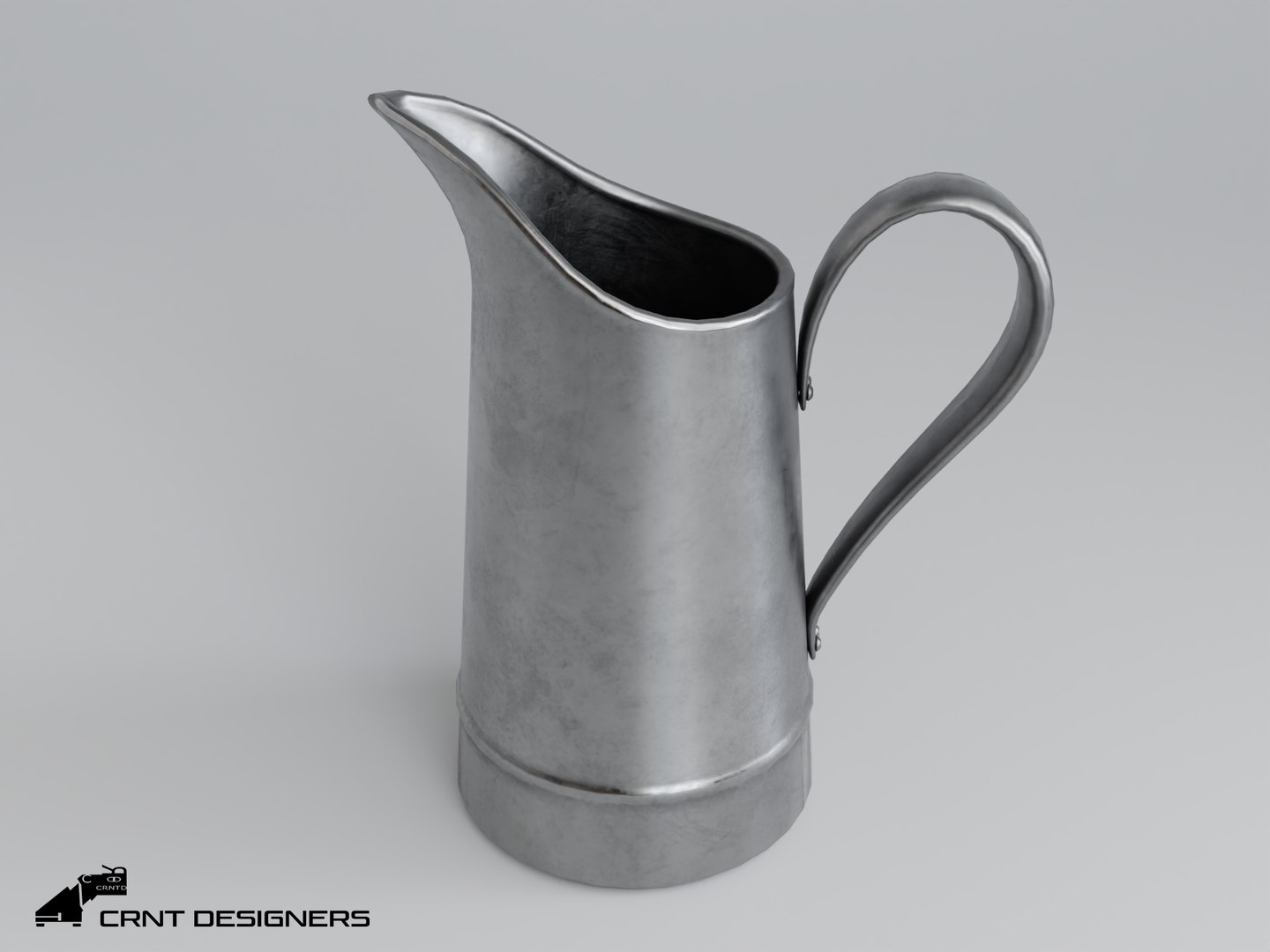 3D Model Rustic Metal Jug - TurboSquid 2287033