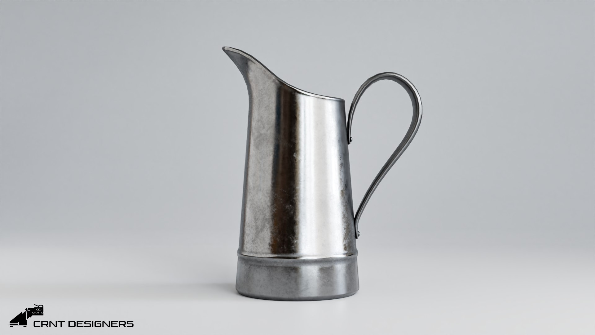 3D Model Rustic Metal Jug - TurboSquid 2287033
