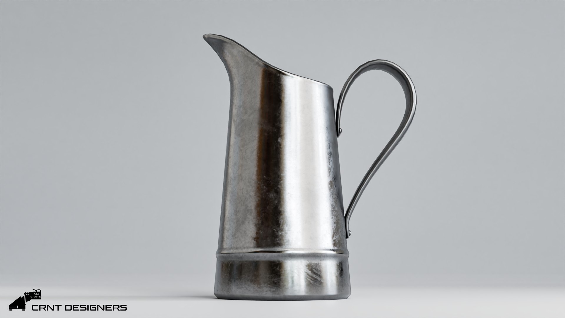 3D Model Rustic Metal Jug - TurboSquid 2287033