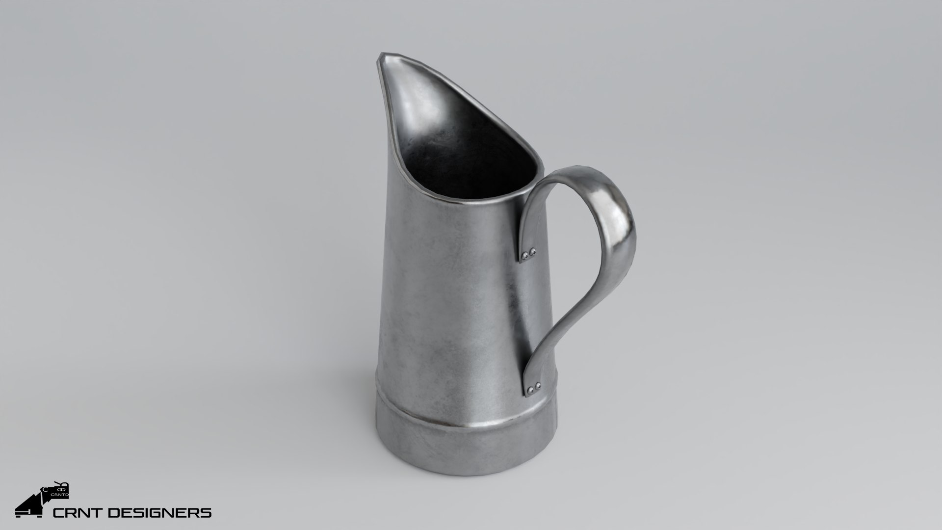 3D Model Rustic Metal Jug - TurboSquid 2287033