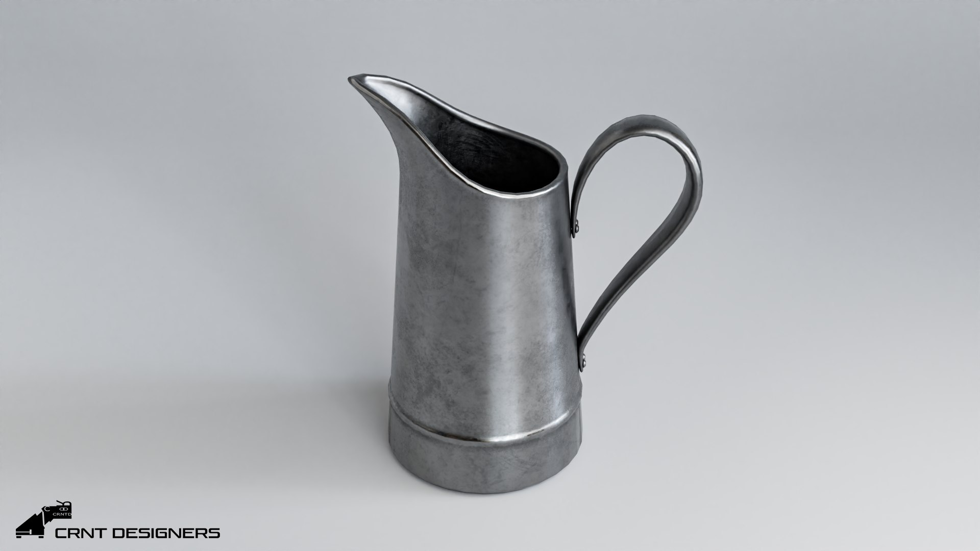 3D Model Rustic Metal Jug - TurboSquid 2287033
