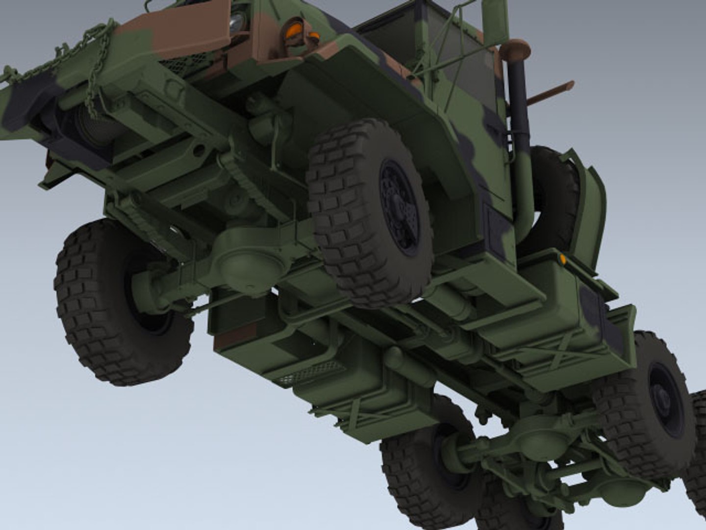 Army M932a2 Tractor 3d Model