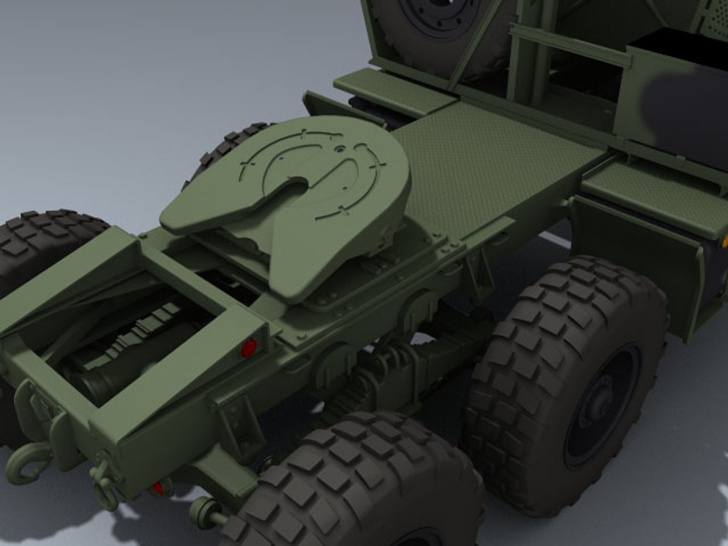 Army M932a2 Tractor 3d Model