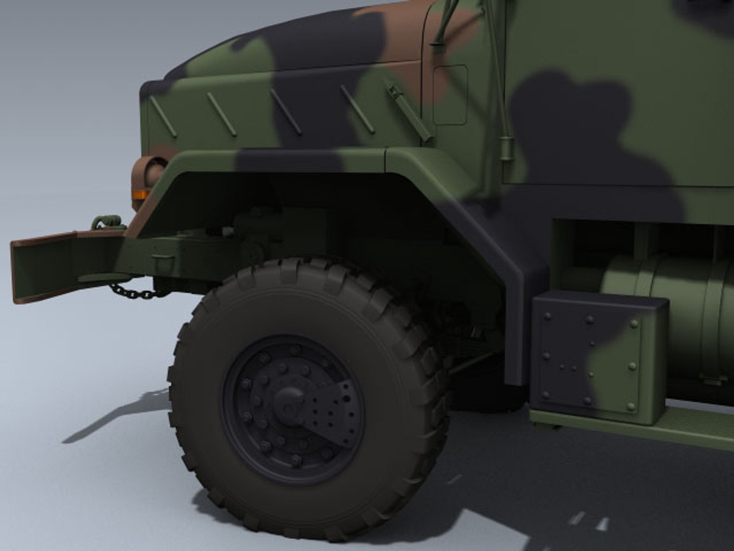 Army M932a2 Tractor 3d Model