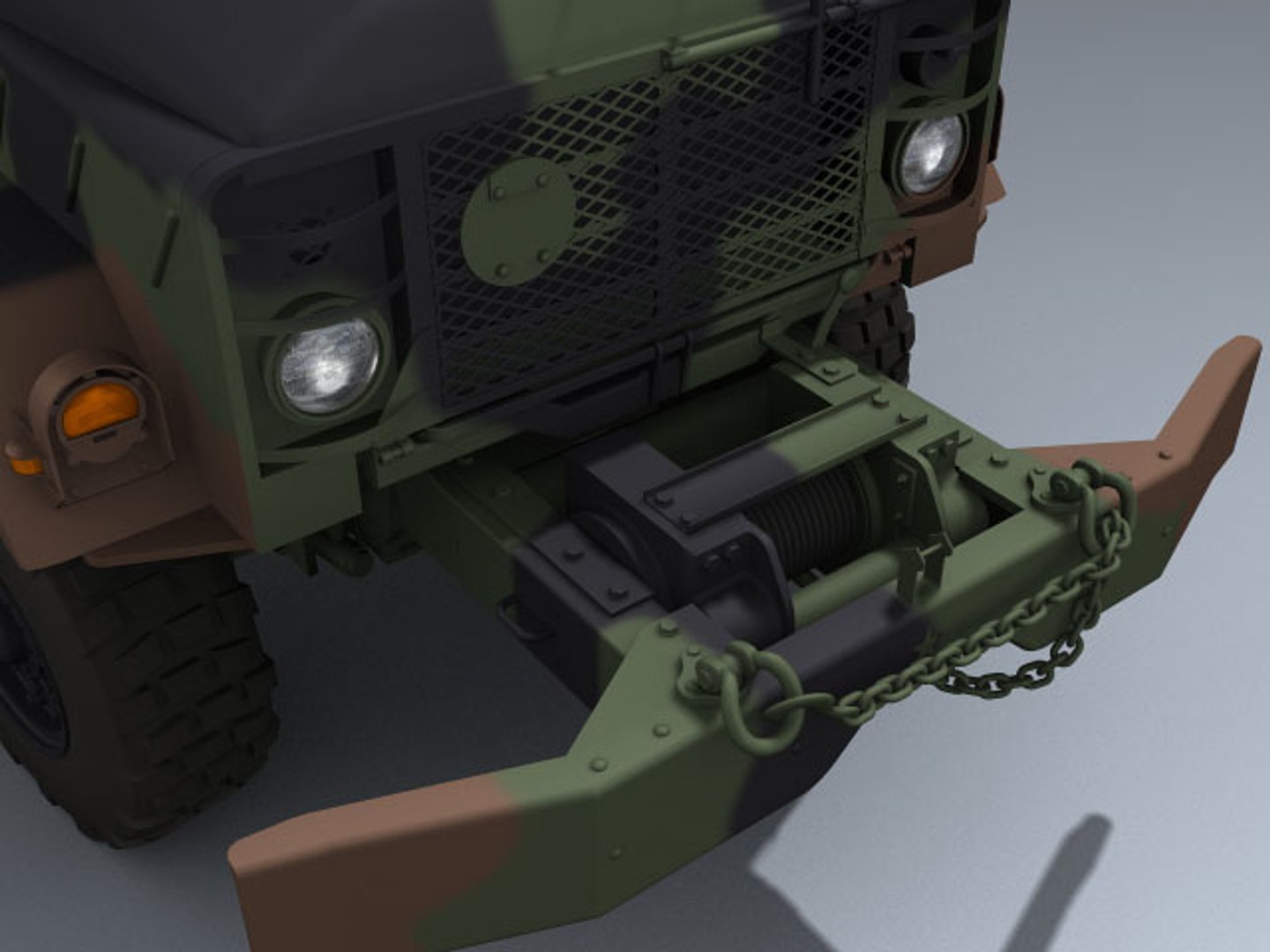 Army M932a2 Tractor 3d Model
