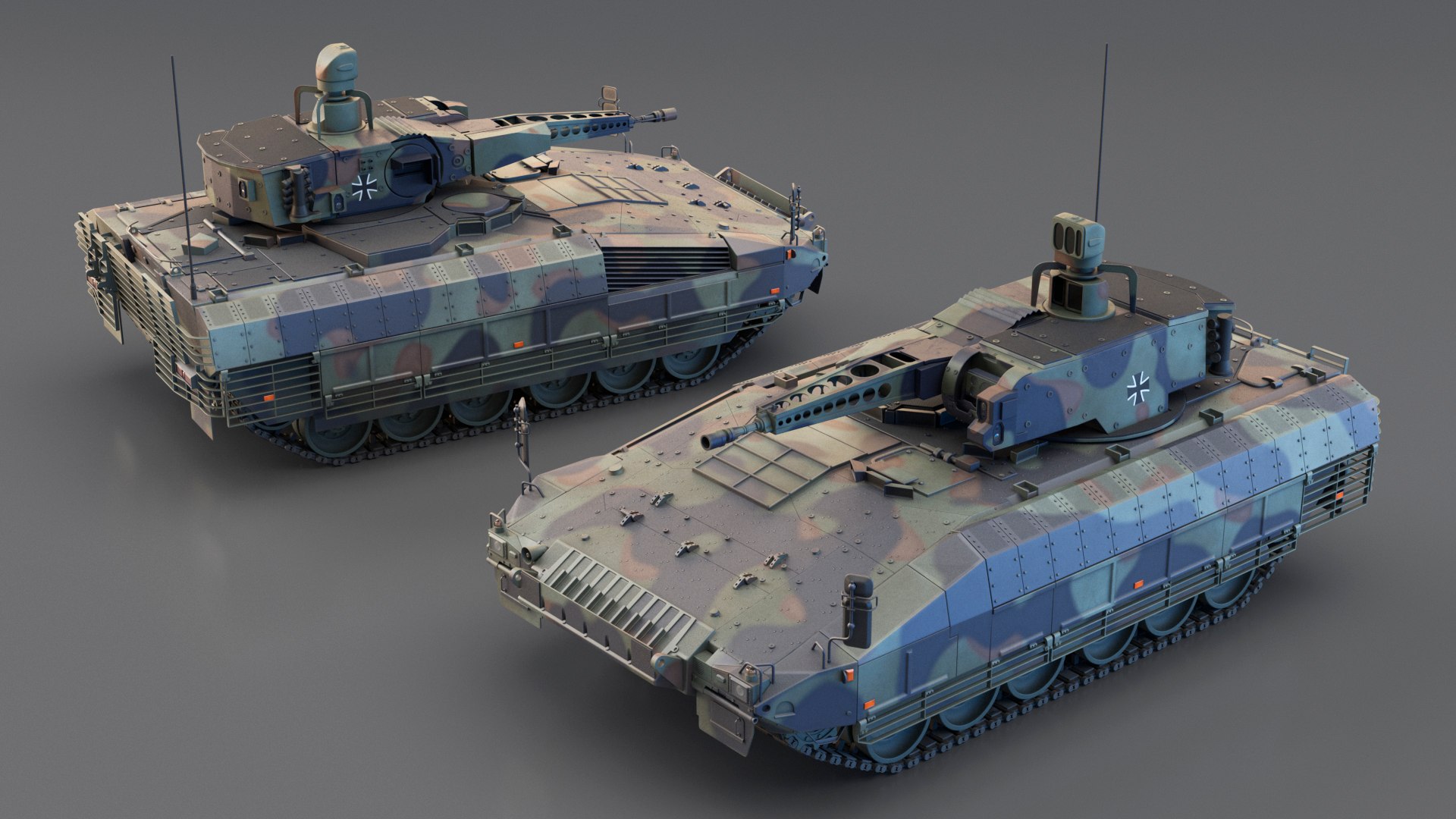 3D Puma German IFV Military Tank Green Rigged - TurboSquid 2290786