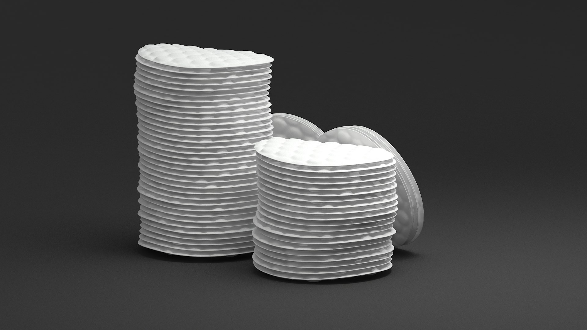 Cosmetic Cotton Pads 3D Model - TurboSquid 2051063