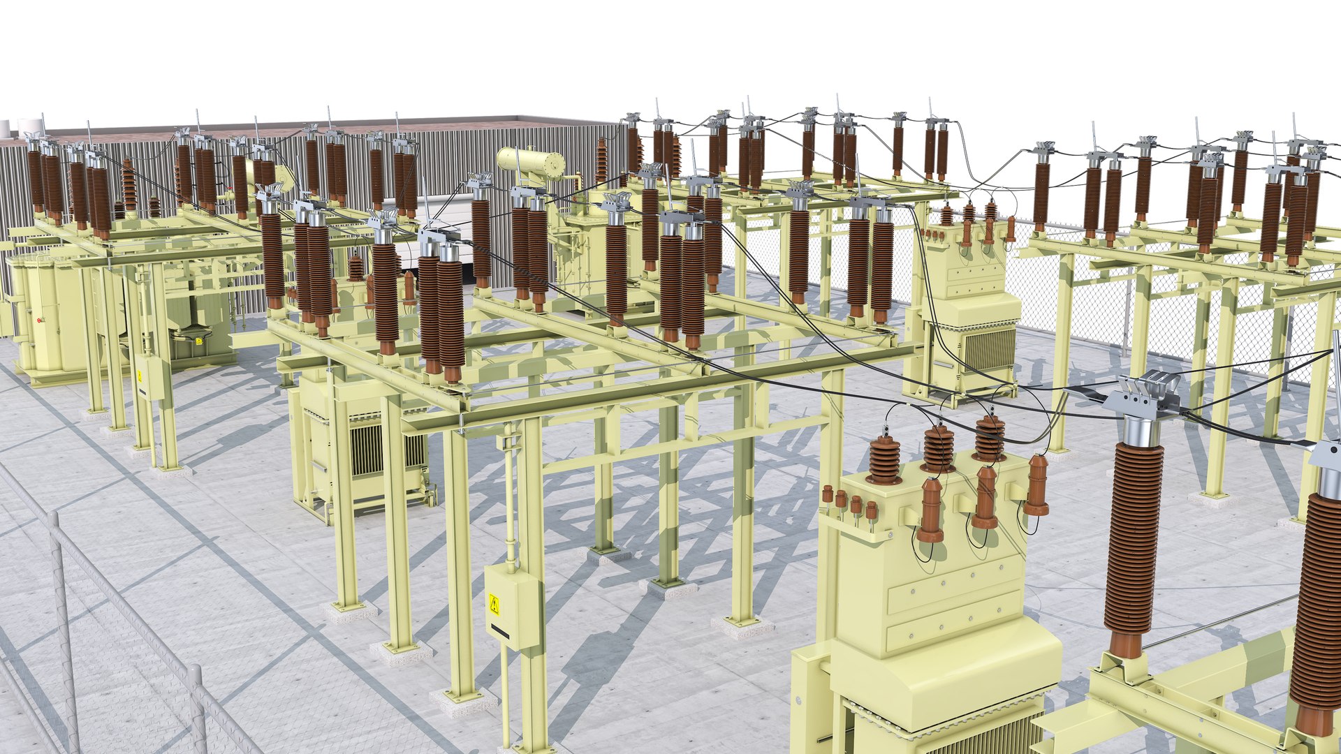 Electrical Substation 3D Model - TurboSquid 2204276