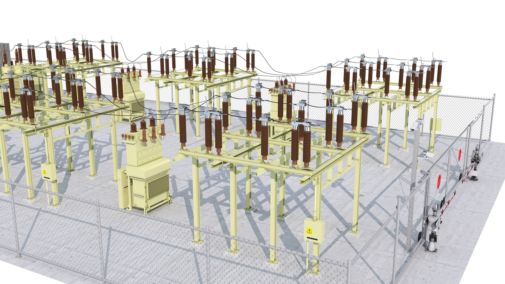 Electrical Substation 3D Model - TurboSquid 2204276