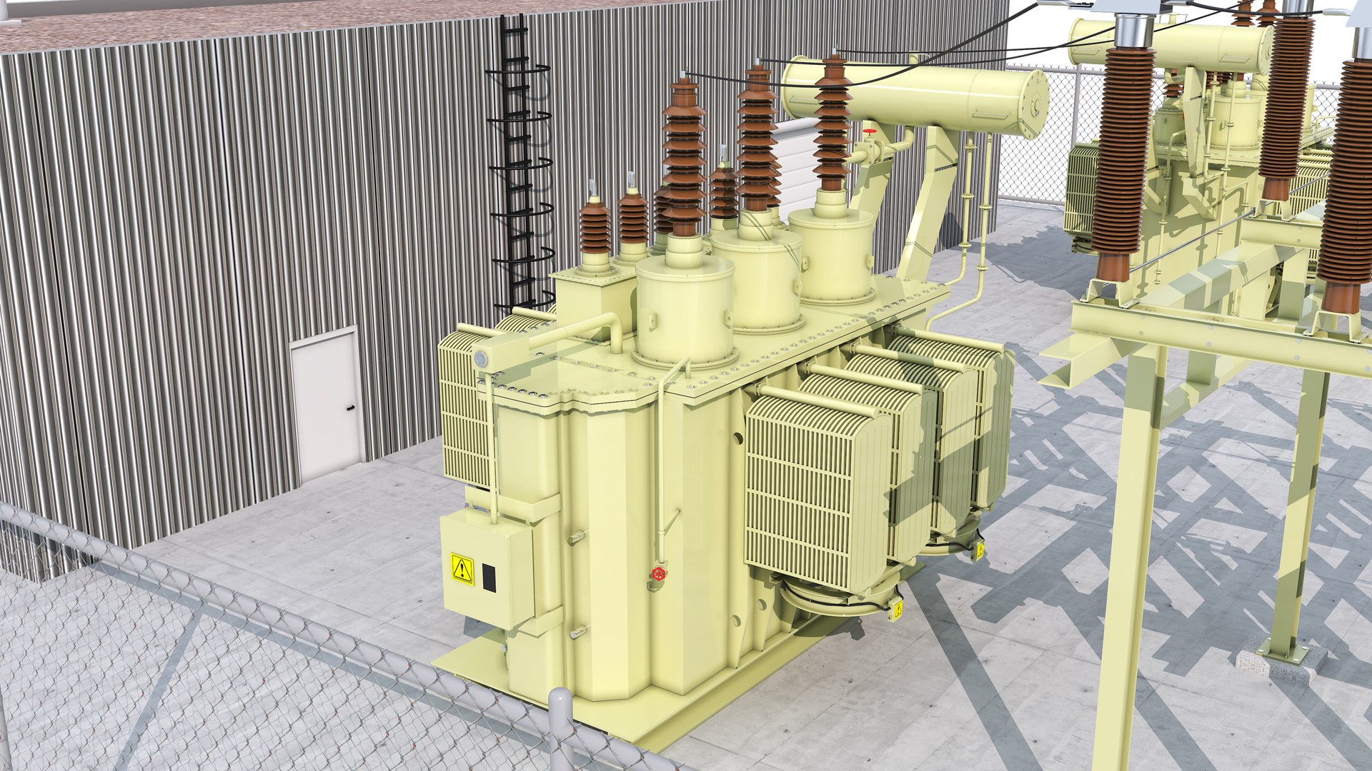 Electrical Substation 3D Model - TurboSquid 2204276