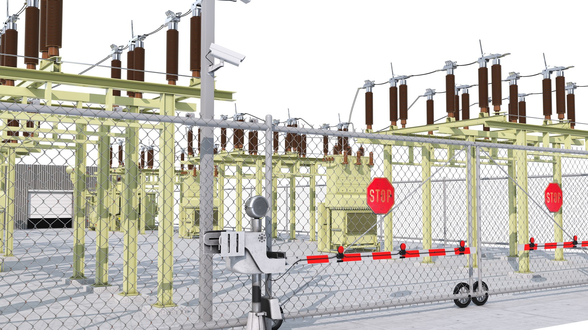 Electrical Substation 3D Model - TurboSquid 2204276