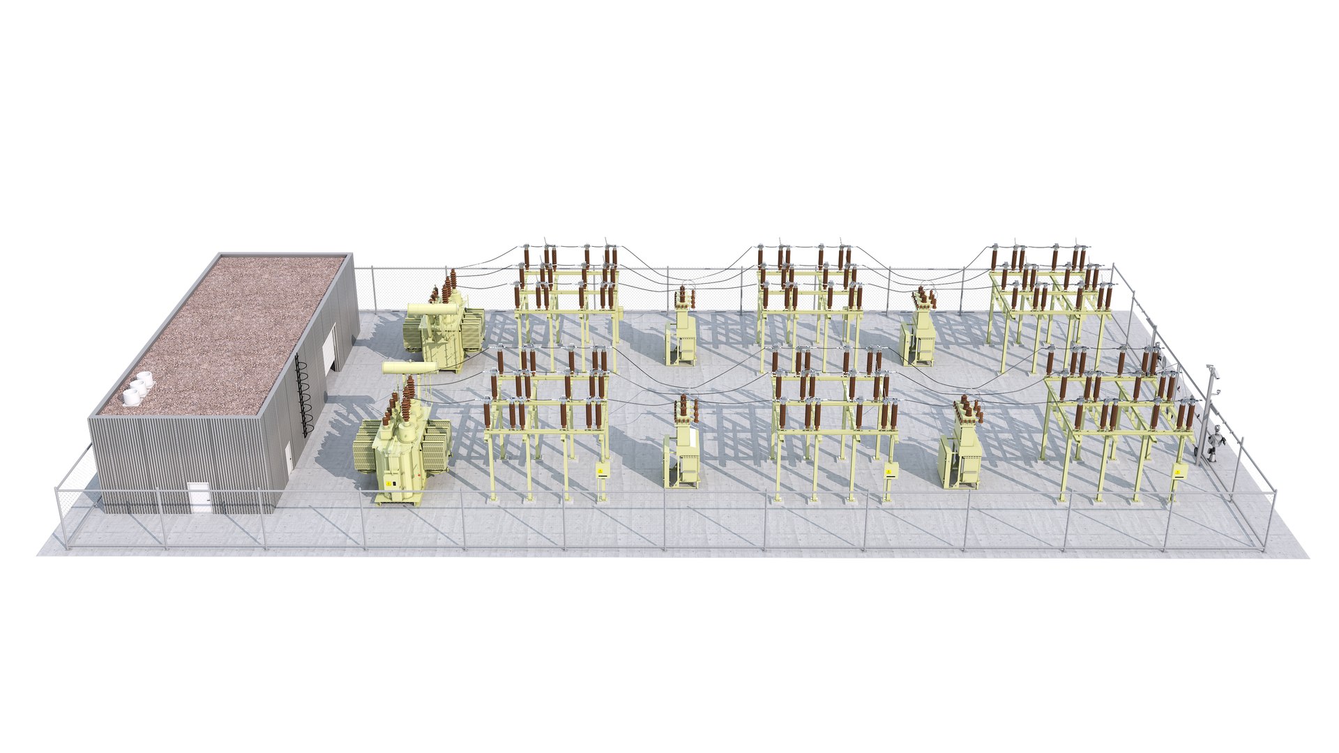 Electrical Substation 3D Model - TurboSquid 2204276