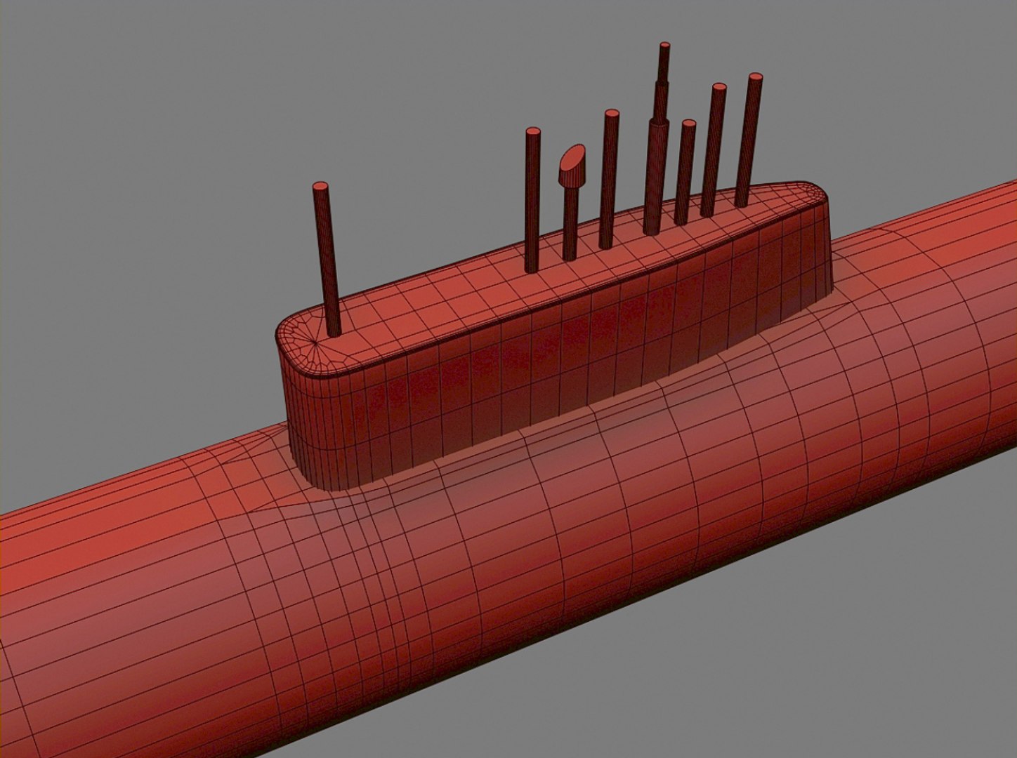 K-278 Komsomolets Submarine Soviet 3d Model