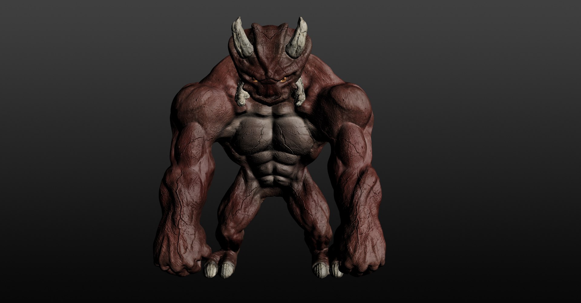 Demon Monster 3d Obj