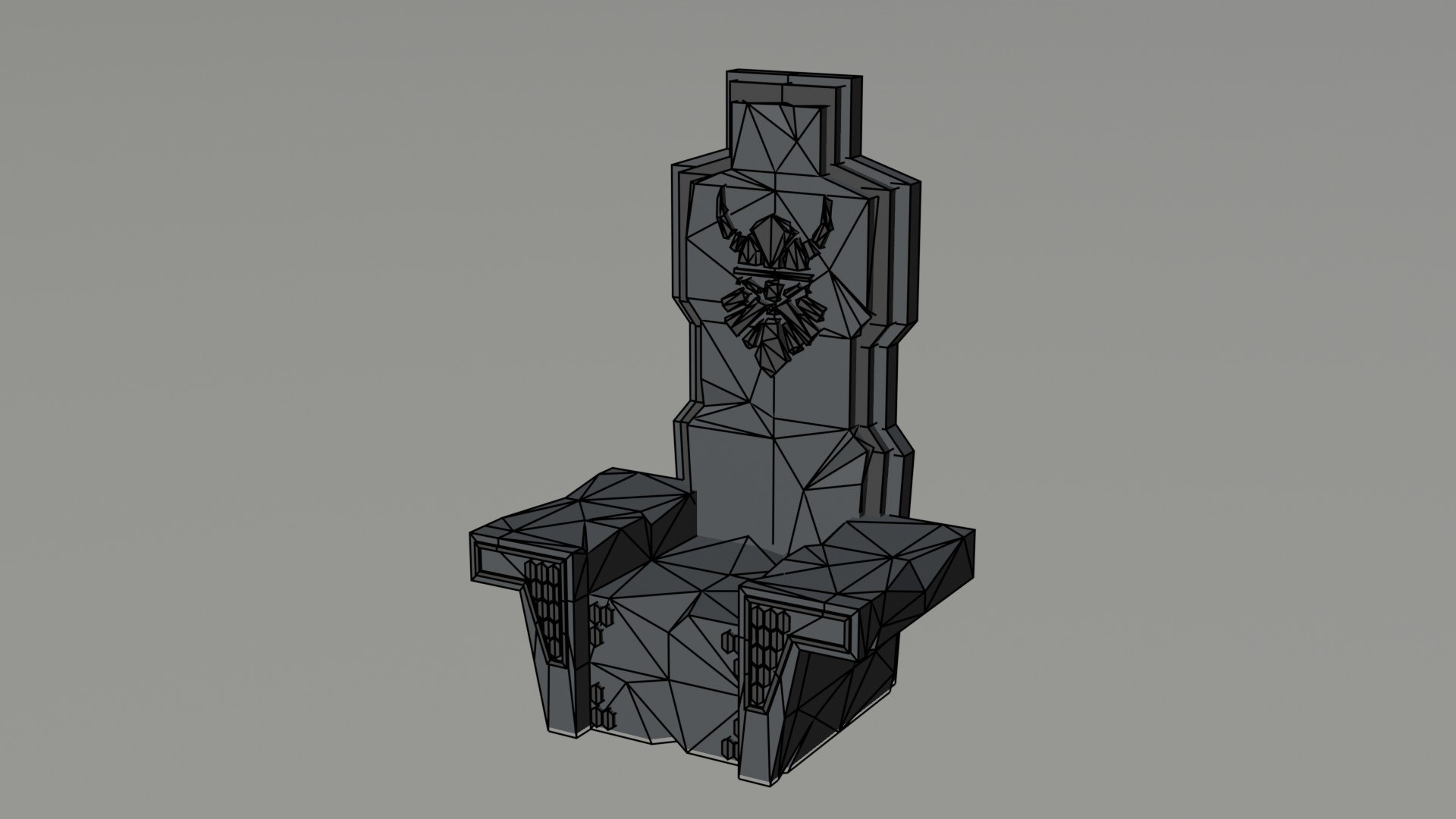 3D Low-poly Cartoon dwarven throne kit Polygonal - TurboSquid 2012063