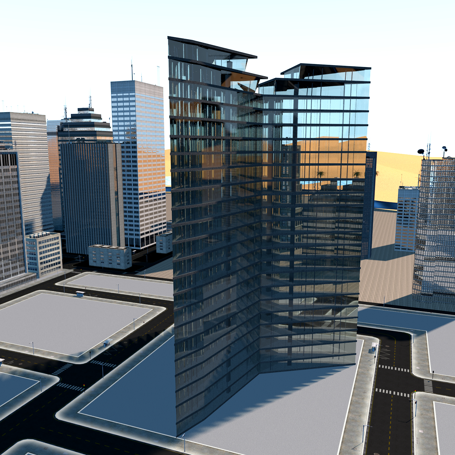 Building skyscraper architecture 3D model - TurboSquid 1431315