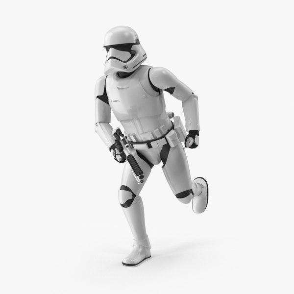 running stormtrooper 3d model