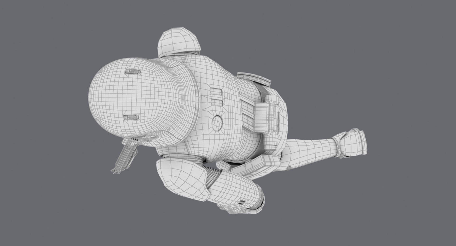 Running Stormtrooper 3d Model