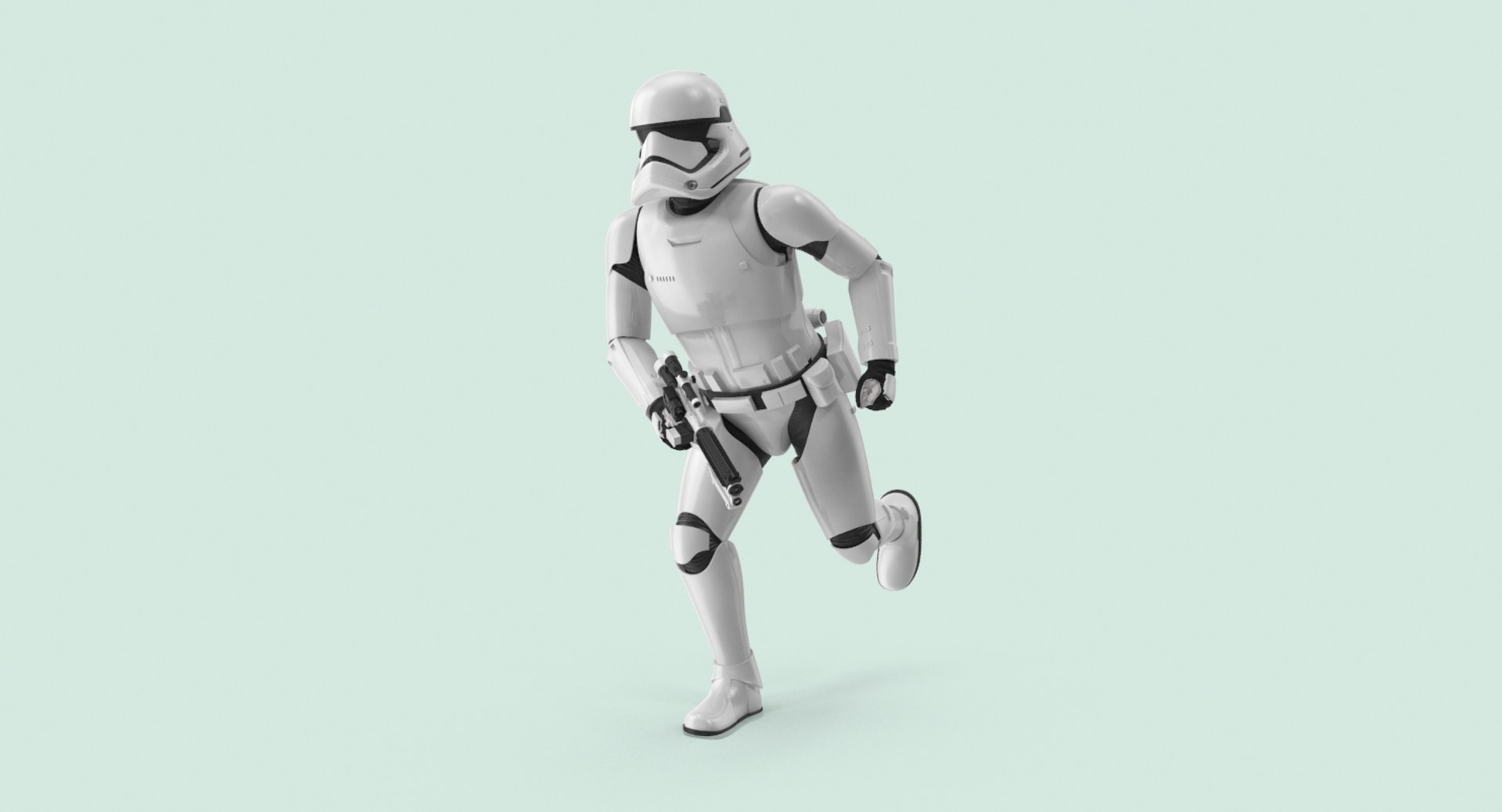 Running Stormtrooper 3d Model