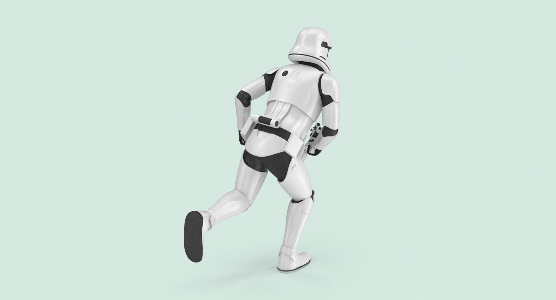 Running Stormtrooper 3d Model