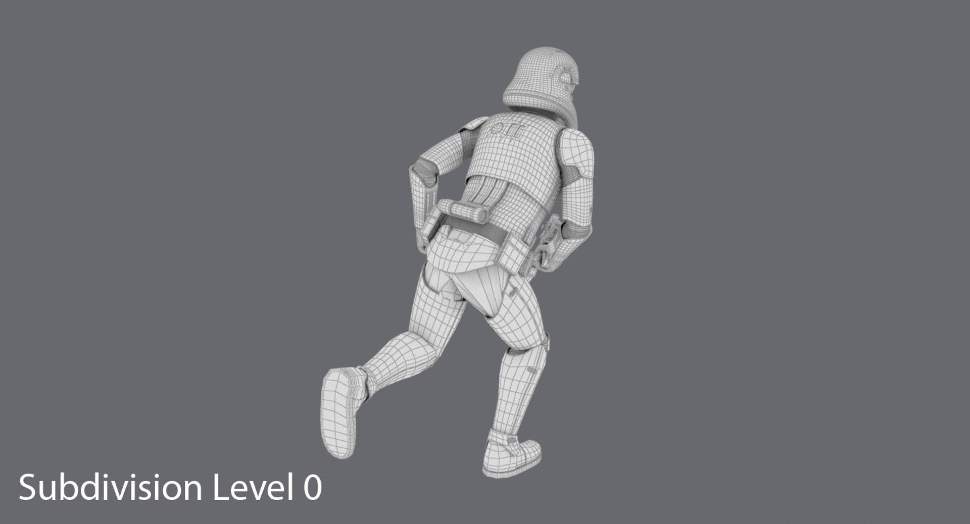 Running Stormtrooper 3d Model