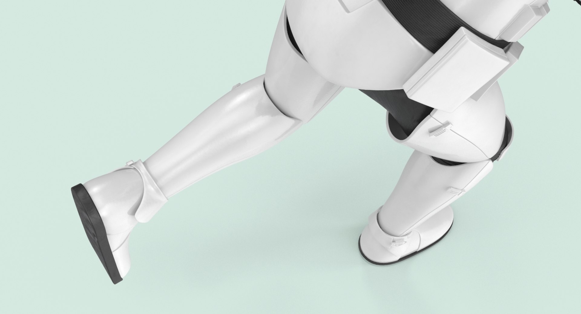 Running Stormtrooper 3d Model