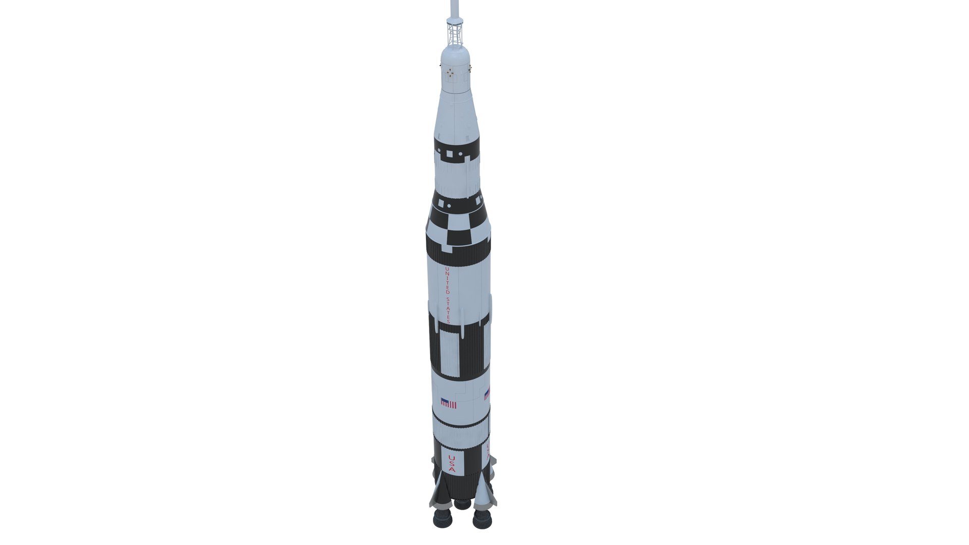 3D Apollo 11 Saturn V Rocket - TurboSquid 2080529