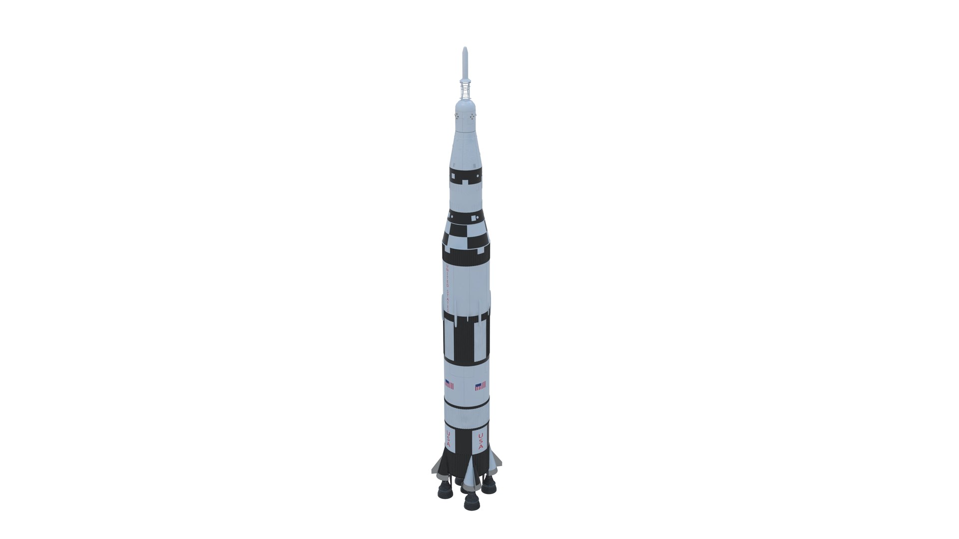 3D Apollo 11 Saturn V Rocket - TurboSquid 2080529